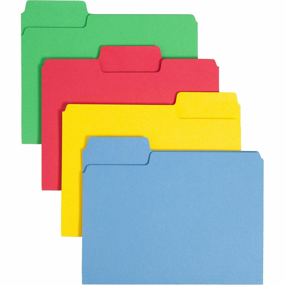 Smead SuperTab 1/3 Tab Cut Letter Top Tab File Folder - 100 / BX - 8 1 ...