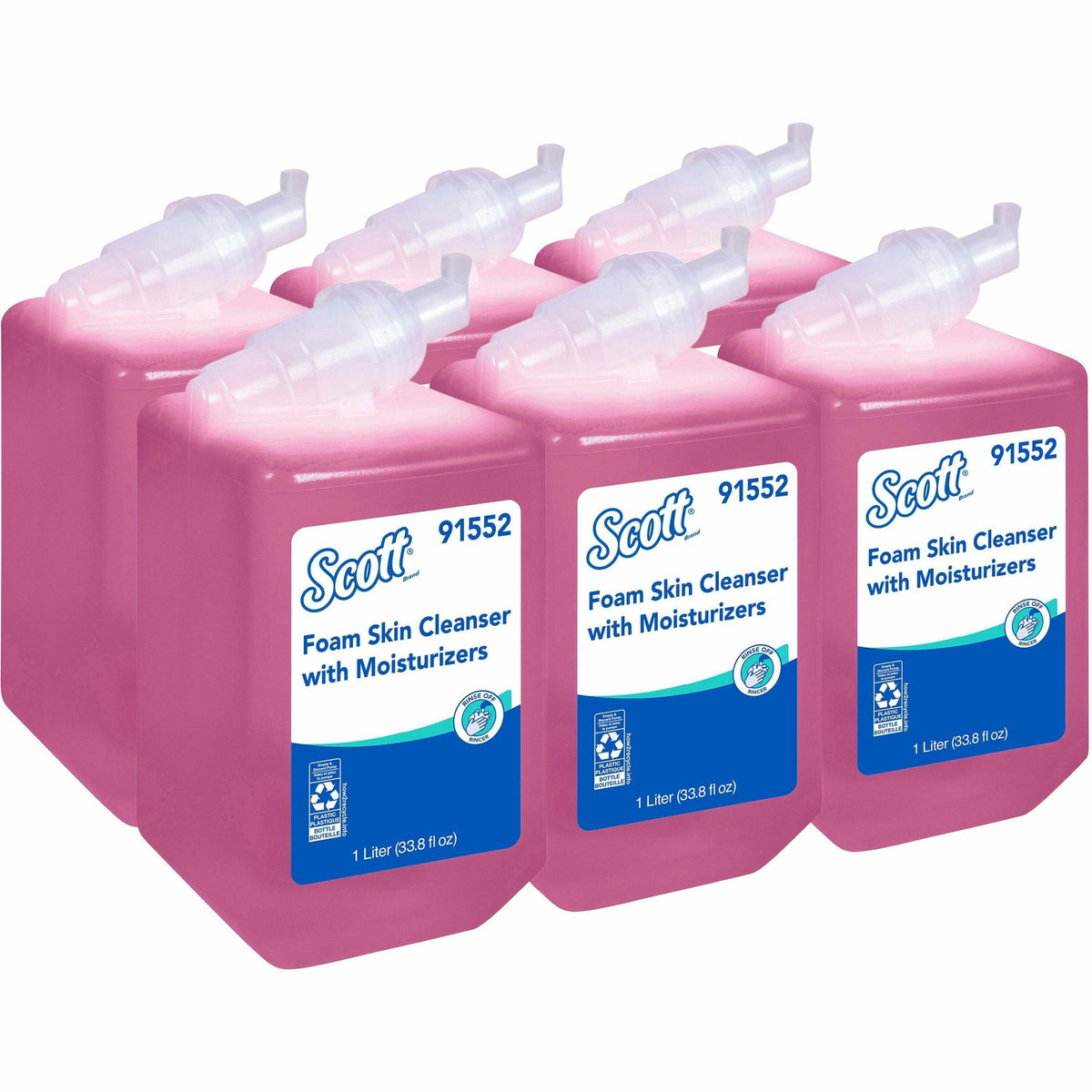 Scott Foam Skin Cleanser w/Moisturizers - 6 / CT - Floral Scent - 33.8 ...